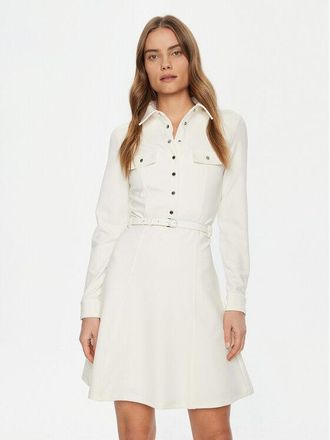 Guess Kleid für den Alltag W5RK93 KCBO2 Écru Regular Fit