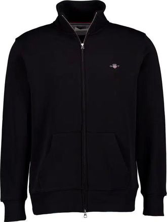 GANT Herren Sweatjacke schwarz unifarben