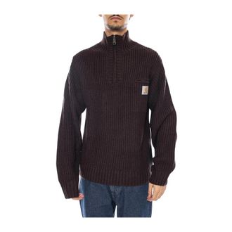 Carhartt Work in Progress Detroit Half Zip Sweater - - Knitwear - Herren - Braun - XL