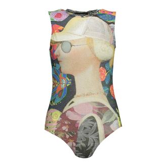 Desigual Femme, Tops, Vert, Taille: 42 FR D&eacute;bardeur Vert avec &Eacute;paules larges