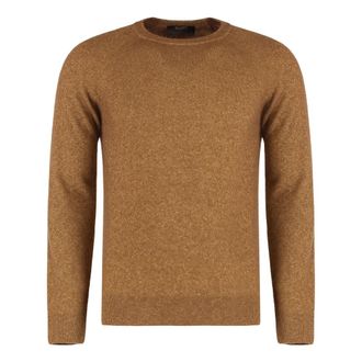 Moorer Rundhalspullover - - Knitwear - Herren - Braun - S