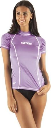 Seac T-Sun Short Lady, Rashguard T-Sun pour Femme, Manches Courtes, Protection Solaire UV 97.5%