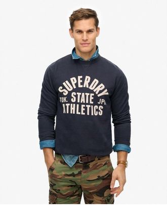 Superdry Sweat-shirt &agrave; col rond Athletic Essentials