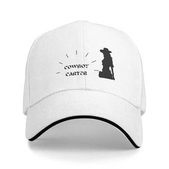 Generic Chaleur dHiver, Cowboy Carter Rodeo Casquette de Baseball Noir Casual Trucker Chapeau Été Hommes Femmes Tennis Skate Snapback Cap