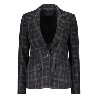 Lorena Antoniazzi Femme, Vestes, Bleu, Taille: 32 FR Blazer &agrave; Col Revers et Poches &agrave; Rabat