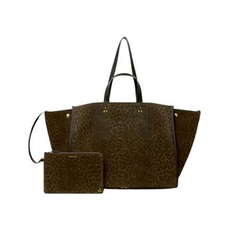 Jerome Dreyfuss Cabas L&eacute;on M - Femme - Sacs - Brun - Taille: ONE Size