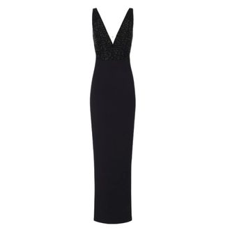 Elisabetta Franchi Red Carpet Dress - - Dresses - Damen - Schwarzk - L
