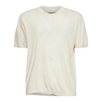 Uma Wang Strick-T-Shirt mit Rundhalsausschnitt - - Tops - Herren - Wei&szlig; - XL