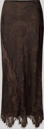 Vero Moda Midi-Rock mit asymmetrischem Spitzenbesatz