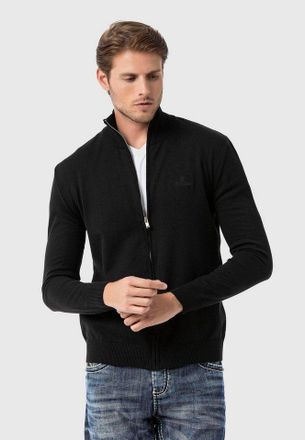 Cipo & Baxx Cardigan Pullover (1-tlg) im sportlichen Look