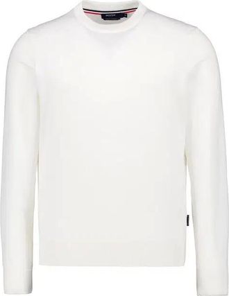 Daniel Hechter Herren Pullover wei&szlig; unifarben