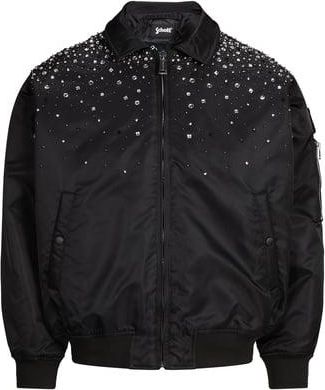 Benjamin Benmoyal Schott x Benmoyal - Bomber brod&eacute; cristaux
