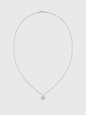 Calvin Klein Minimalistische Halskette Mit Quadratischem Anh&auml;nger - Silver - Herren - Einheitsgr&ouml;&szlig;e