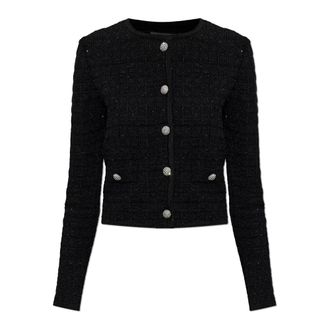 Alessandra Rich Sequin Strickjacke - - Knitwear - Damen - Schwarzk - S