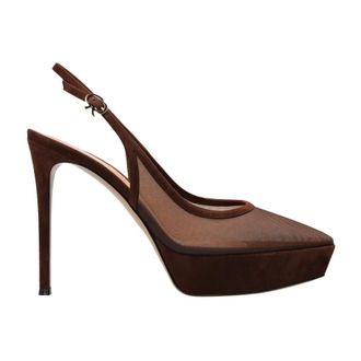 Gianvito Rossi Femme, Chaussures, Brun, Taille: 40 EU Chaussures &agrave; plateforme