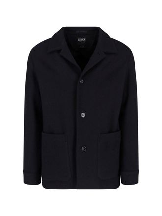 Ermenegildo Zegna Single-Breasted Cashmere Blend Blazer