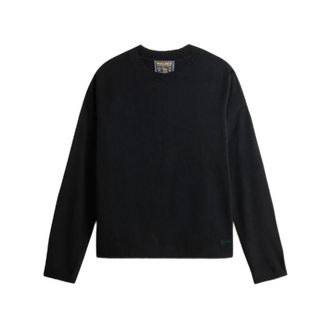 Woolrich Pull-over 12Gg Cozy Wool Cash - Femme - Pulls - Noir - Taille: 36 FR