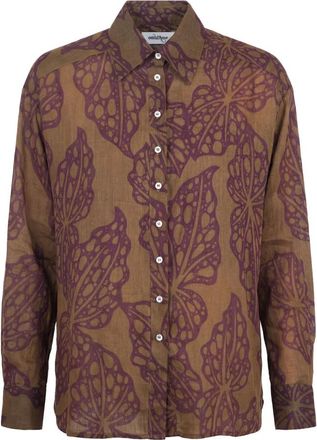 ottod'Ame Femme, Blouses et Chemises, Multicolore, Taille: 40 FR Chemise semi-transparente &agrave; col classique