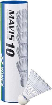 Yonex Mavis Badminton-Federbälle, 6 Stück, Farbe: Gelb, Einheitsgröße, K-REY-YX10Y