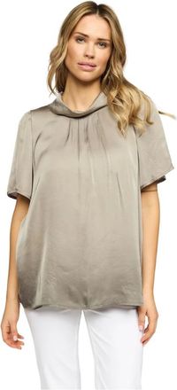 2-Biz Femme, Blouses et Chemises, Brun, Taille: 38 FR Flora Short Sleeve Blouse