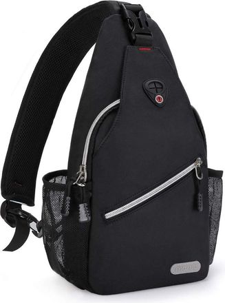Mosiso Mini Sling Bag Sling Rucksack, Klein Brusttasche Crossbody Bag Wandern Daypack Reisen Outdoor Freizeit Sporttasche One Shoulder Tasche für Herren & Da