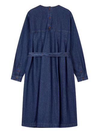 STUDIO TOMBOY Jeans-Hemdkleid mit Taillengürtel - Blau