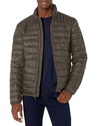 Tommy Hilfiger Ultra Loft Lightweight Packable Puffer Jacket (Standard and Big & Tall) Manteau Alternatif en Duvet, Vert Olive, 3XL Haut Homme