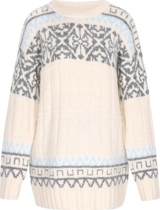 Usha Pullover Frauen creme mehrfarbig