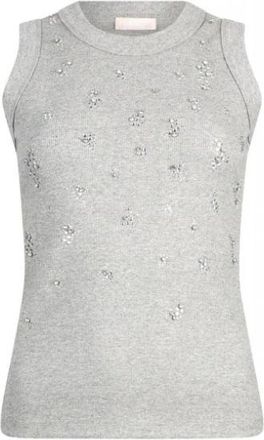 Liu Jo Femme, Tops, Gris, Taille: 40 FR Sleeveless T-Shirt Hotfix