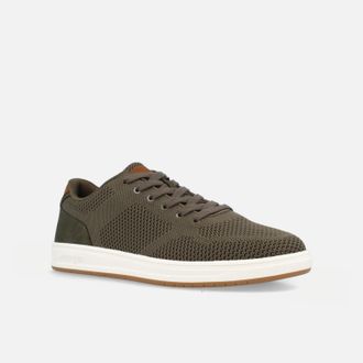 Wrangler Sneaker WRANGLER RONALD MEN LOW, Herren, Gr. 40, schwarz olive, Synthetik, Textil, Schuhe Sneaker