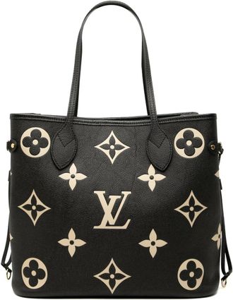 Louis Vuitton Shopper - Bicolor Monogram Giant Empreinte Neverfull MM - Gr. unisize - in Schwarz - für Damen