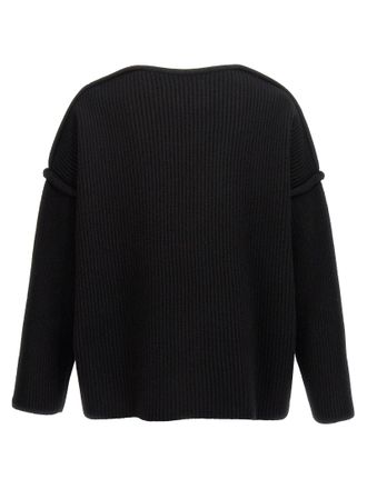 Jil Sander Mens Black Wool Cardigan Clothing