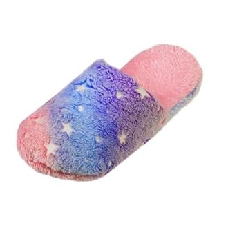 Generic Pantoufles chaudes pour femme - Doublure moelleuse - En feutre &agrave; m&eacute;moire de forme - Ferm&eacute;s - Chaussons douillets avec semelle en caoutchouc souple - C