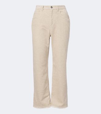 Isabel Marant Pantalon droit Ruthie en coton et lin