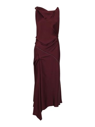 Victoria Beckham Robe Au Genou - Rouge