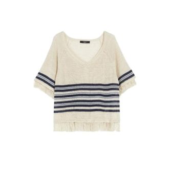 Max Mara Femme, Pulls, Bleu, Taille: 42 FR Jersey Skipper Marfil