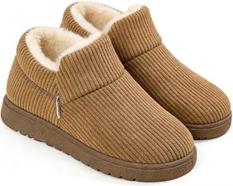 Generic Pantoufles dhiver doubl&eacute;es en polaire pour femme - Doublure chaude en peluche - Semelle antid&eacute;rapante - Chaussures dint&eacute;rieur confortables pour int&eacute;ri