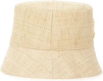 Ruslan Baginskiy BCT035PS25_STR-PSRBNATURALSTRAW Bucket Hat - Beige