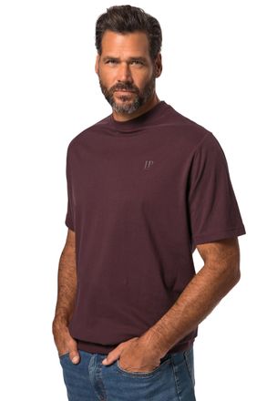 JP1880 Herren große Größen Menswear L-8XL bis 8XL, T-Shirt, Basic, Oberteil, JP1880-Druck, Rundhalsausschnitt, aubergine 7XL 712616110-7XL