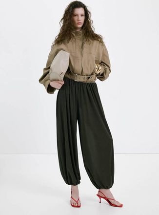 Mango Veste en jean ceinture sable - Femme - XS - MANGO