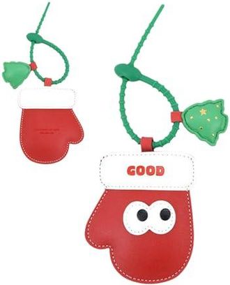 Generic Porte-clés de Noël | Breloque en forme de chaussette en forme de gant pour sacs à main et sacs | Décoration de rangement mignon pour bijoux, clés, fem