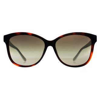 Guess Square Womens Dunkel Havanna Gr&uuml;n Gradient GU7920