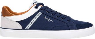 Pepe Jeans London Herren Kenton Stage M Sneak, Blau/Marineblau, 7 UK