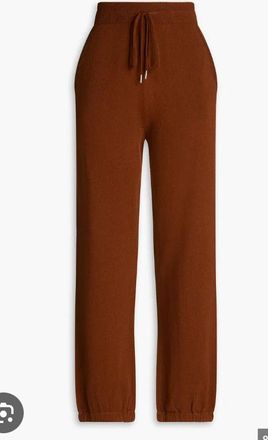 Nili Lotan Brown Cashmere Trackies Size S