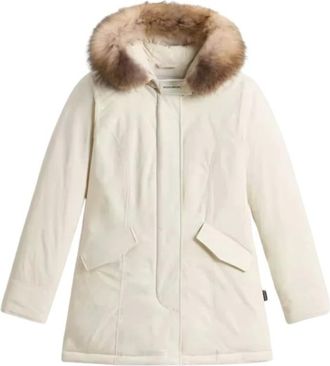 Woolrich Parka de luxe en raton laveur Arctic - Femme - Manteaux - Beige - Taille: 38 FR