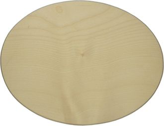 Piccolino Bastelbedarf Namensschild Türschild Holz oval 18x12cm - blanko zum individuellem Beschriften & selbst gestalten - 1 Stück