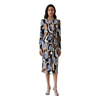 Joseph Ribkoff Silky Knit Wickelkleid mit Print - - Dresses - Damen - Mehrfarbig - 3XL