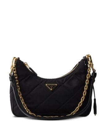 Prada mini sac port&eacute; &eacute;paule matelass&eacute; Re-Edition - Noir