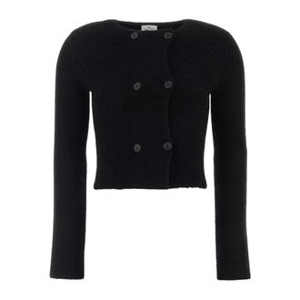 Courr&egrave;ges Wollmischungs-Strickjacke - - Knitwear - Damen - Schwarzk - M