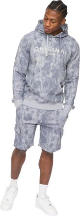 Crosshatch Bardon Cargo-Shorts f&uuml;r Herren (Helles Stahlgrau Tarnmuster)